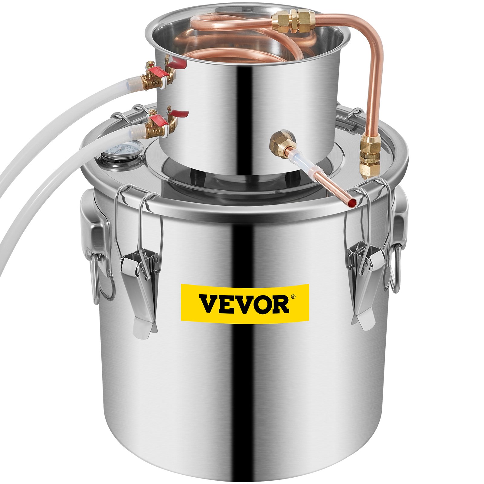 VEVOR Alcohol Still 8Gal 30L Stainless Steel Water Alcohol Distiller ...