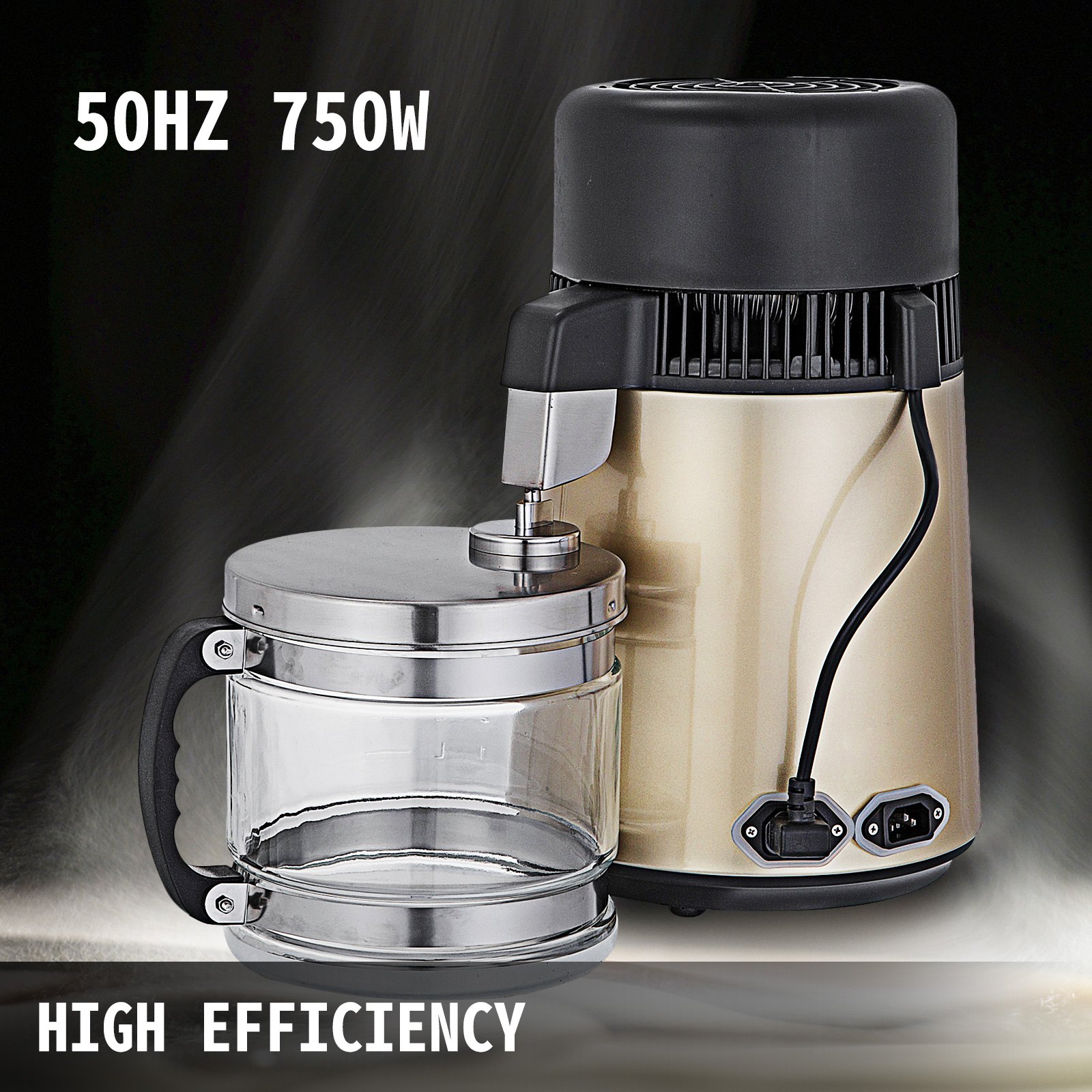 VEVOR Water Distiller, 4L Distilled Water Maker, 304 Stainless Steel ...