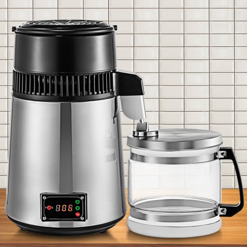 VEVOR Stainless Steel Water Distiller 745W Water Distillation Kit 1.0 ...