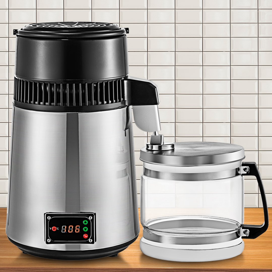 VEVOR Stainless Steel Water Distiller 745W Water Distillation Kit 1.0 ...