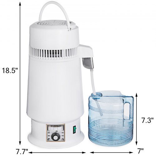 VEVOR Stainless Steel Water Distiller 746W Water Distillation Kit 1 ...