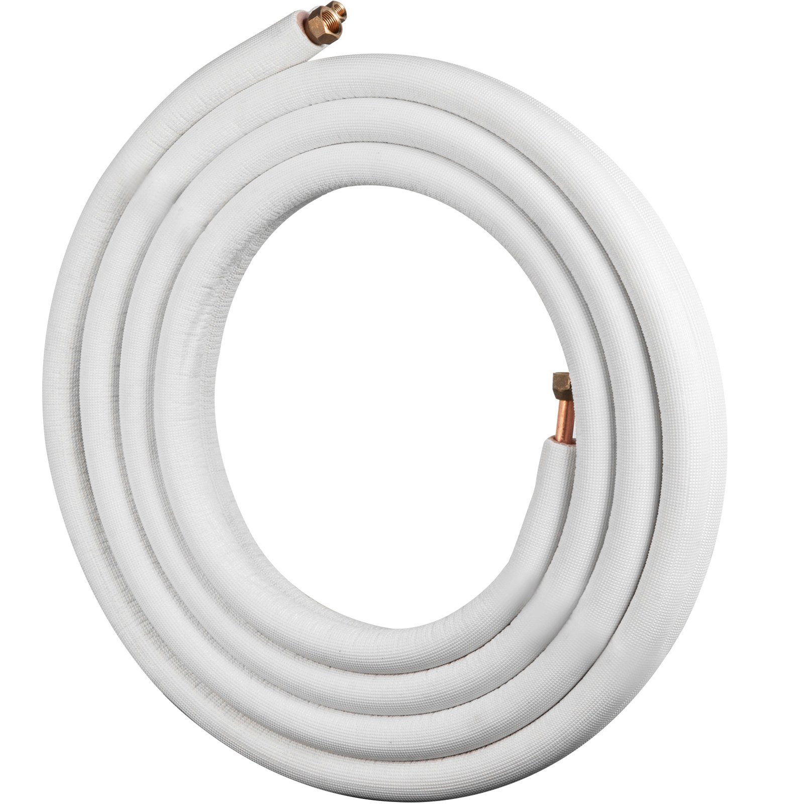 VEVOR Mini Split Copper Line Set 24.6ft Length, 1/2" & 1/4" OD Copper ...