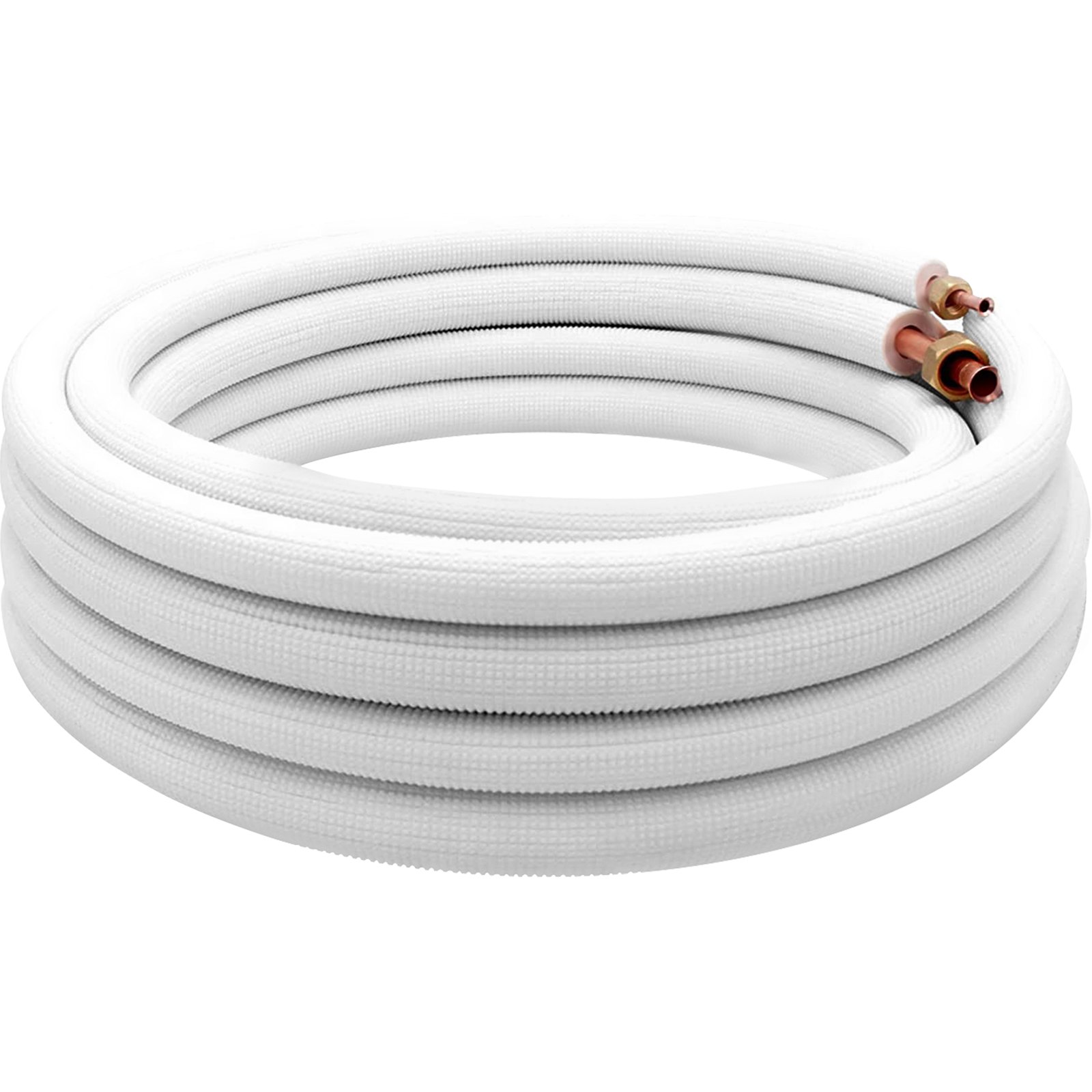 VEVOR Mini Split Copper Line Set 24.6ft Length, 3/8" & 1/4" OD Copper ...
