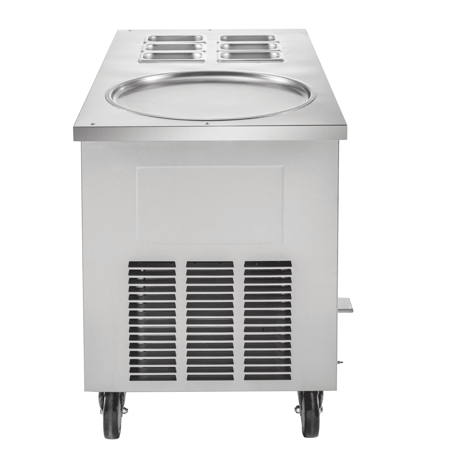 VEVOR Commercial Rolled Ice Cream Machine, Stir-Fried Ice Roll Machine ...
