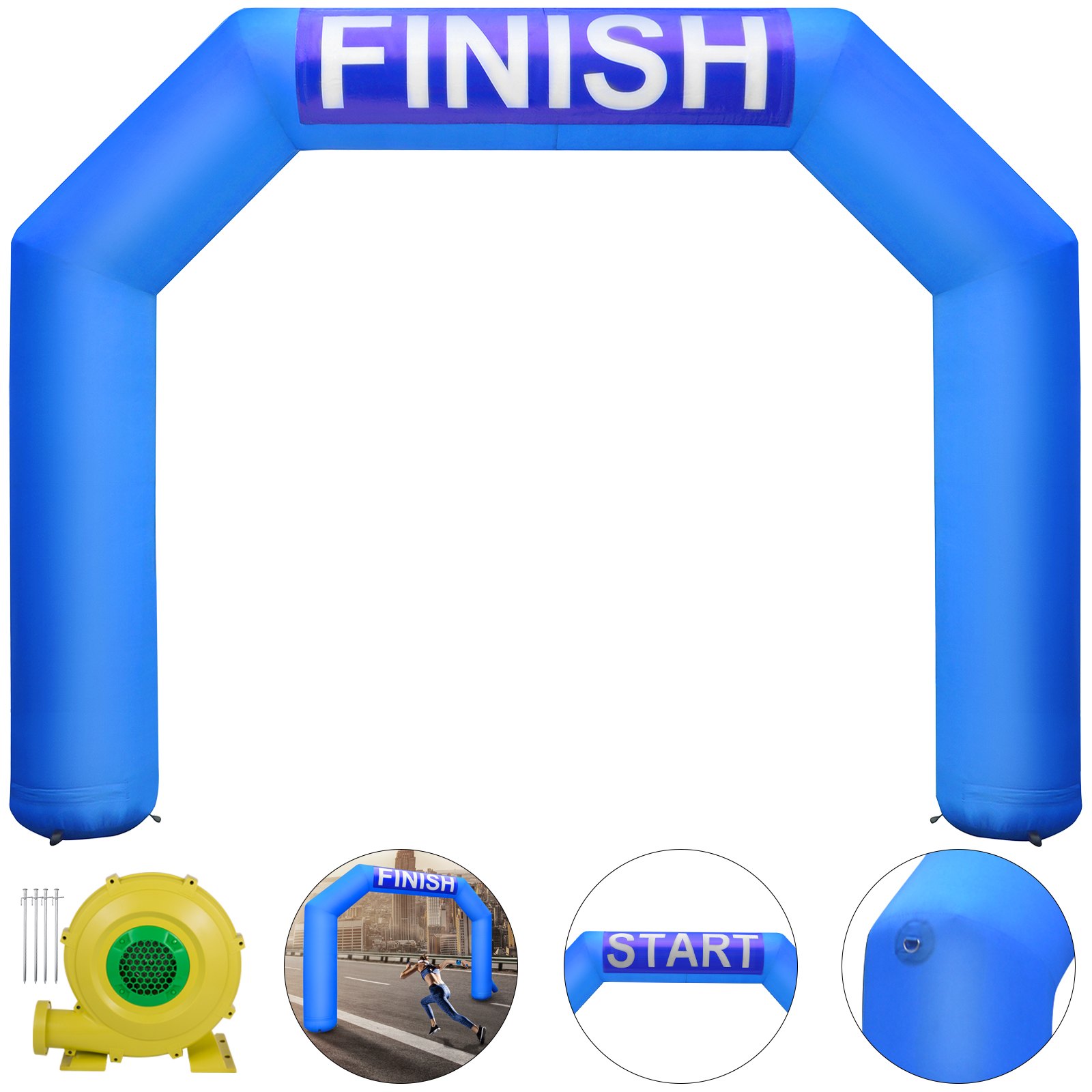 Blue Outdoor Advertising Inflatable Arch Air Blower 15FT with Blower ...