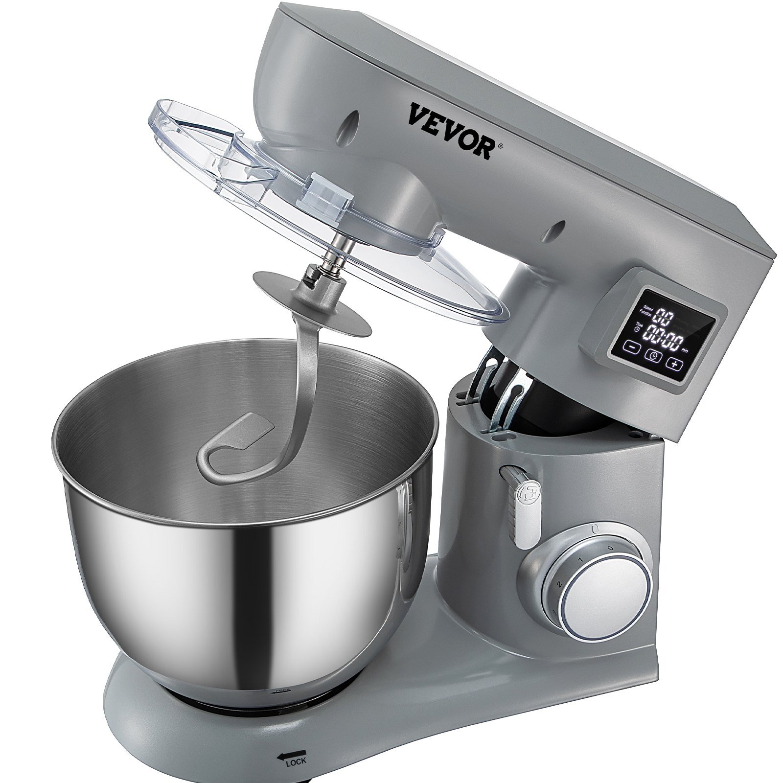 VEVOR 450W Stand Mixer 6-Speed Tilt-Head Dough Mixer 7.4 Qt Bowl 3 ...