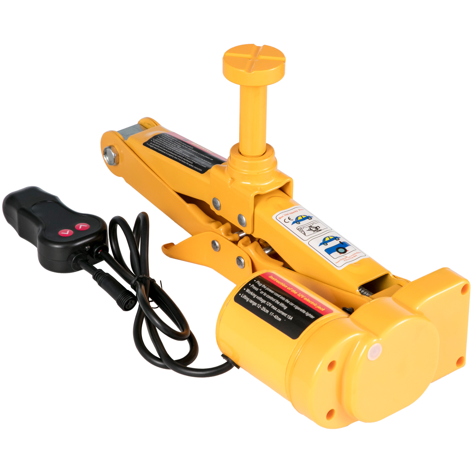 3 Ton Automotive Electric Scissor Car Jack Lift Repair Power Vehicle ...
