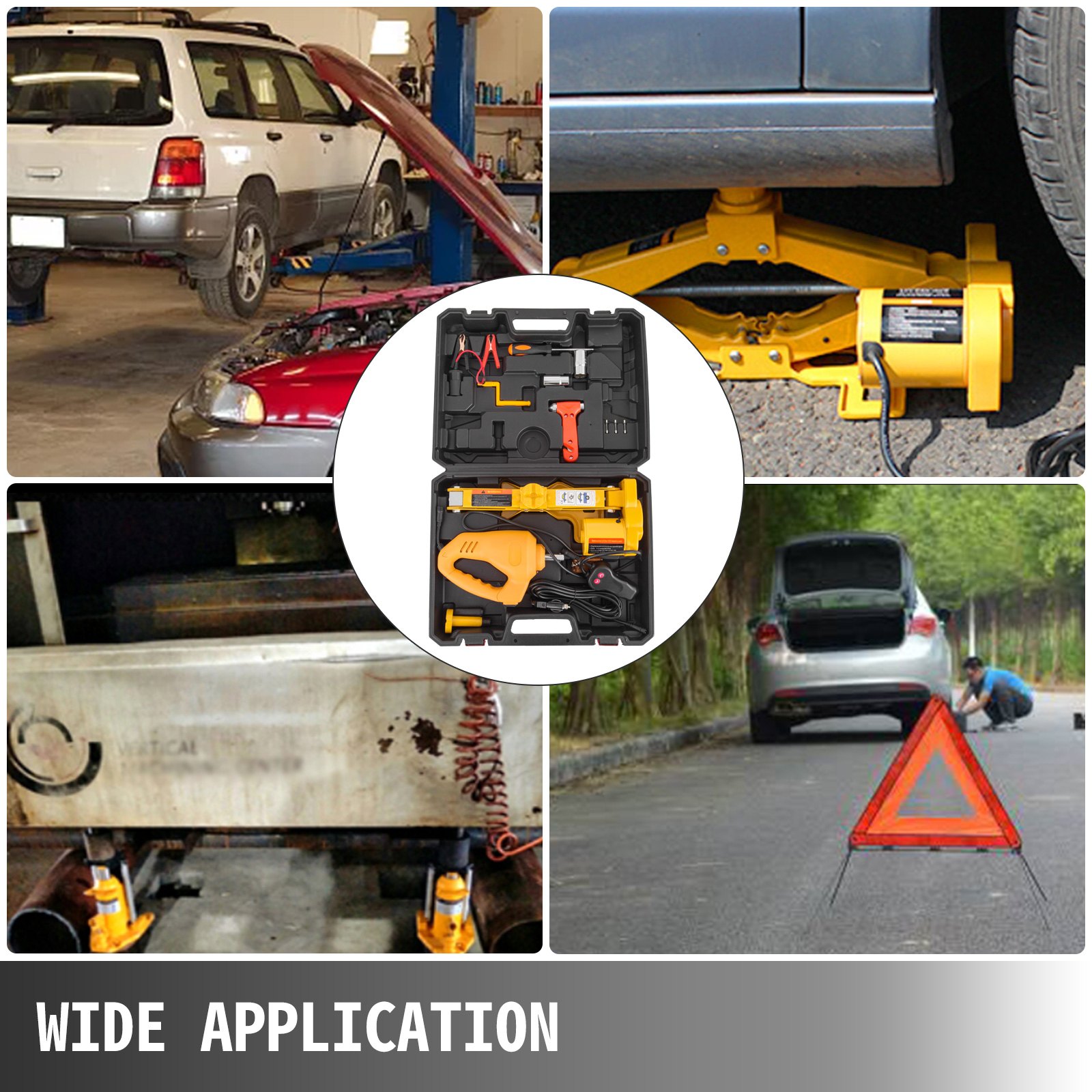 Electric Jack Electric Car Jack 3 Ton 6600 LBS Scissor Car Jack 12V Impact Wrench | VEVOR US