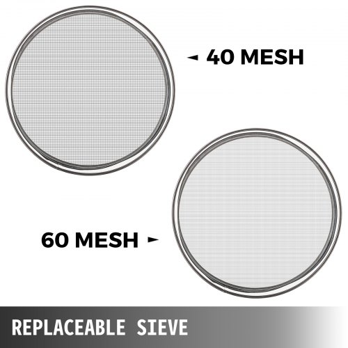 Vibrating Sieve Sieve Shaker 1 Layer Industrial Sifter with 40 Mesh ...