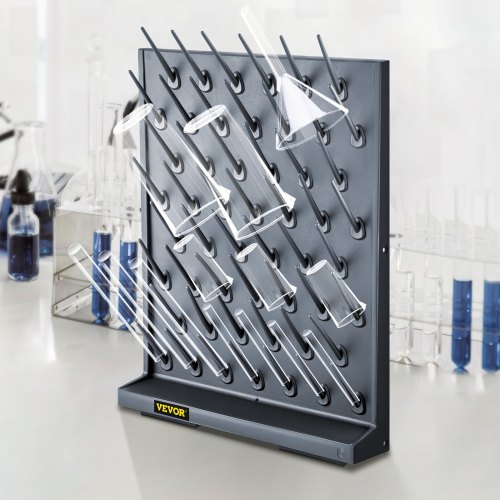 VEVOR VEVOR Drying Draining Rack 52 Pegs Lab Glassware Drying Rack ...