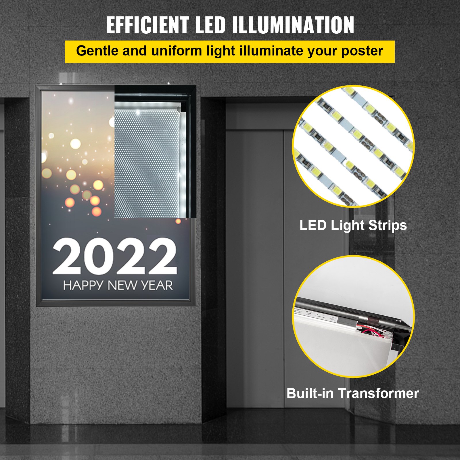 47*33 A0 Movie Poster Led Light Box Display Frame Advertising Sign Ads ...