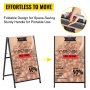 VEVOR A Frame Sidewalk Sign 24 x 36 inch Sidewalk Signs for Businesses ...