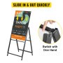VEVOR A Frame Sidewalk Sign 24 x 36 inch Sidewalk Signs for Businesses ...