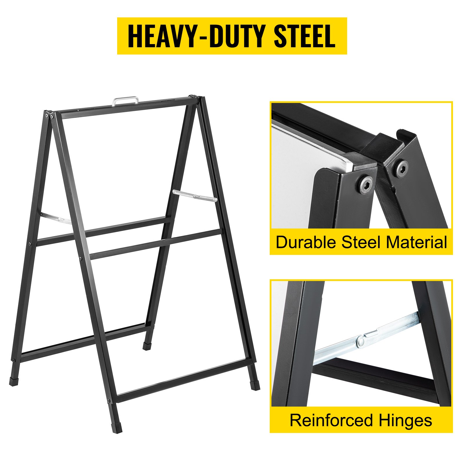 VEVOR A Frame Sidewalk Sign 24 x 36 inch Sidewalk Signs for Businesses ...