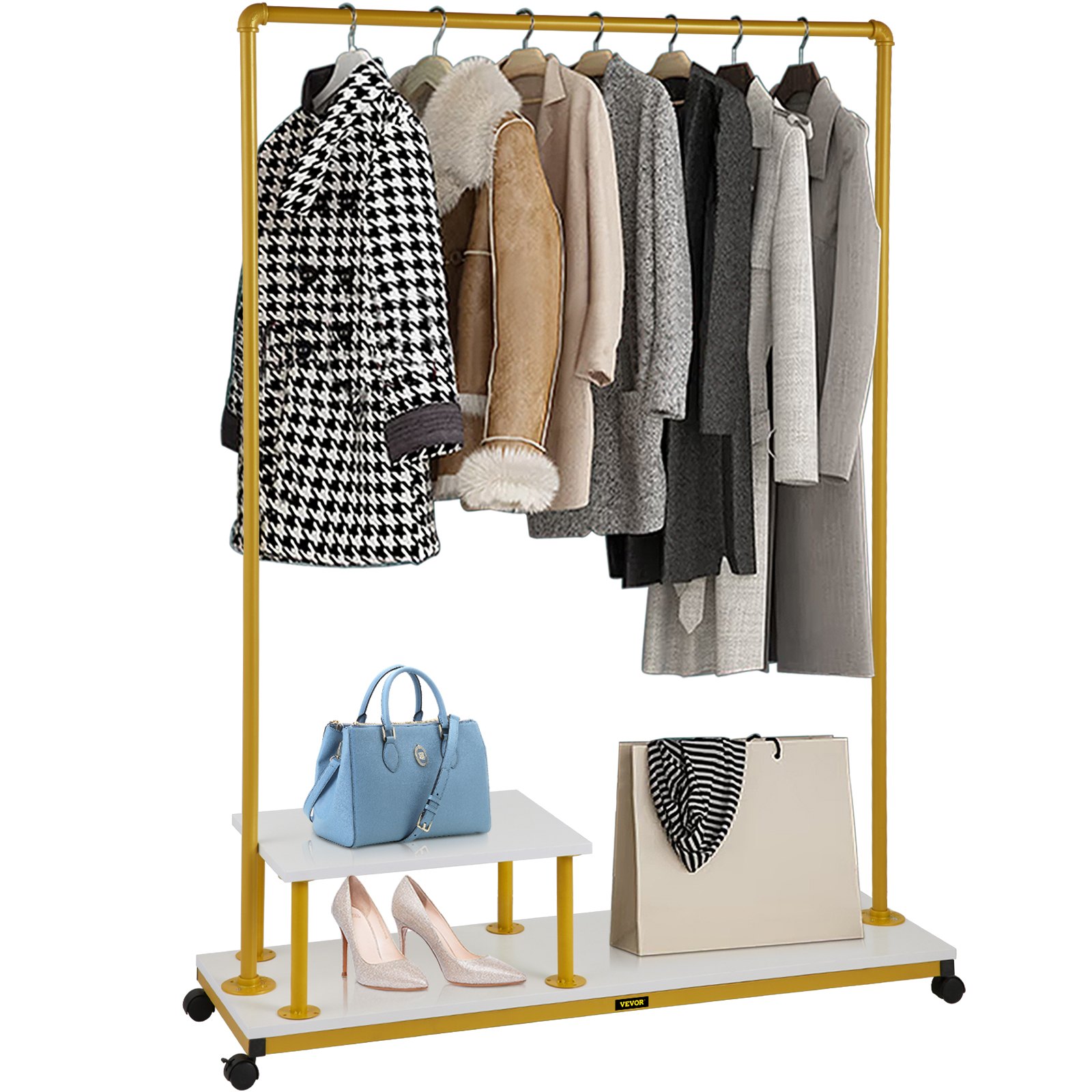 VEVOR Clothing Garment Rack, 47.2"x14.2"x63.0", Heavy-Duty Clothes Rack ...