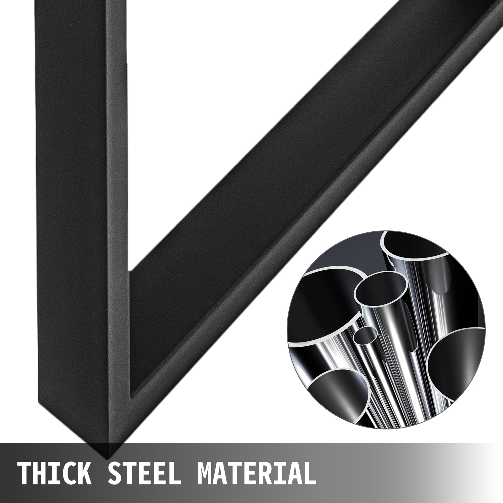 Stainless Metal Table Legs 35.4''l U Shape For Dining Table Desk 2pc ...