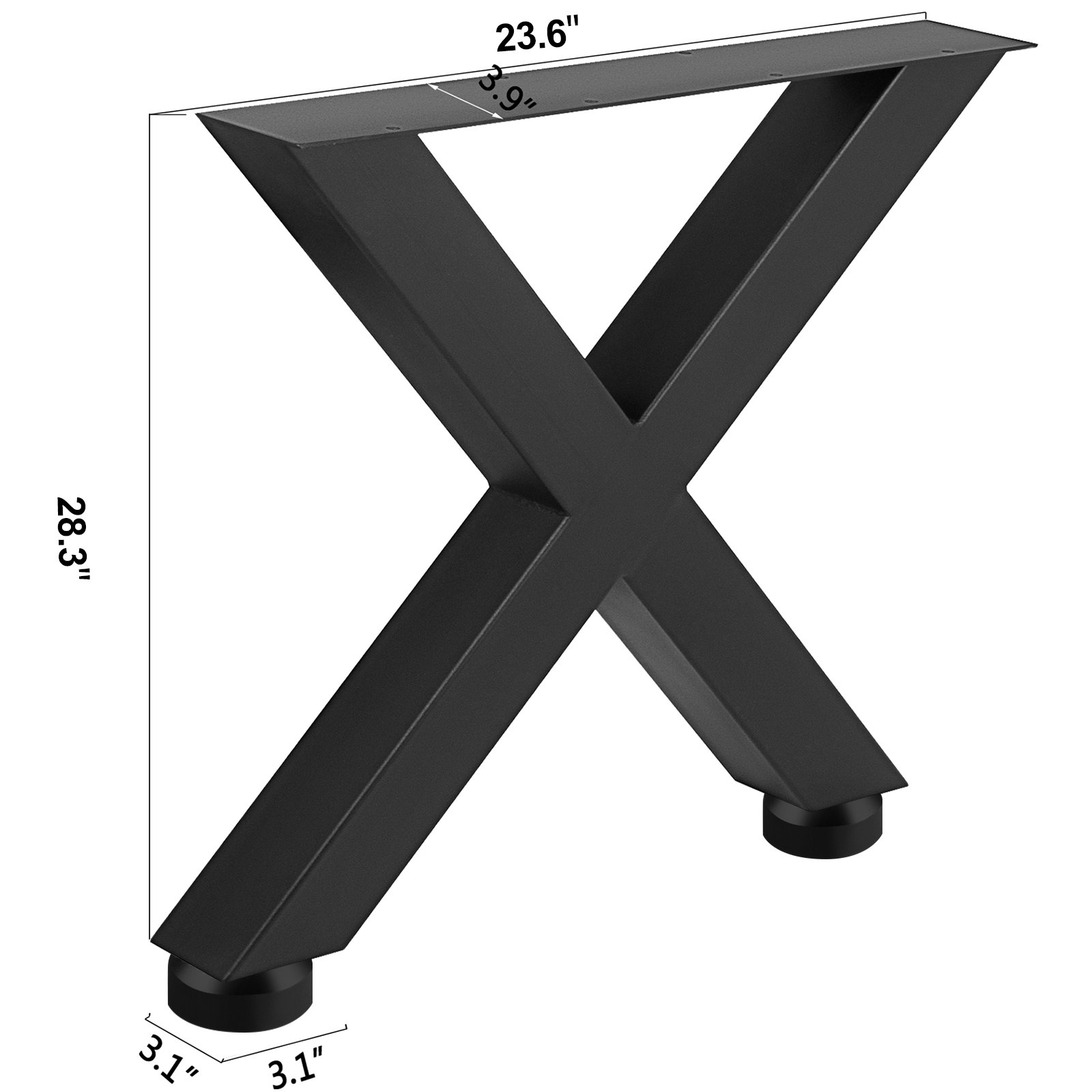 2x Table Legs Metal Dining Table Leg 23 6 x28 3 x style Bench Legs 2x-table-legs-metal-dining-table-leg-23-6-x28-3-x-style-bench-legs