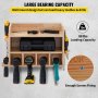 VEVOR VEVOR Power Tool Organizer Drill Wall Tool Holder 4 Slots 2-shelf ...