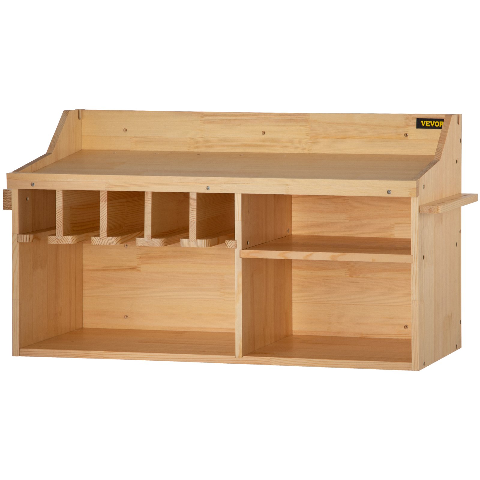 VEVOR Power Tool Organizer, Wall Mount/Benchtop Drill Holder, 5 Hanging ...