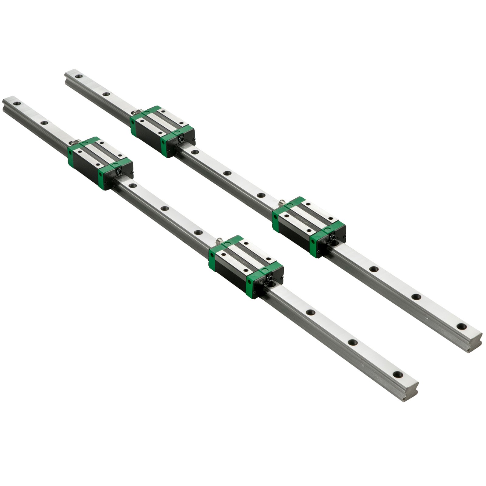 VEVOR Vevor 2pcs Linear Rails Linear Bearings And Rails Hsr15-1200mm ...