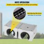 VEVOR Linear Rail SBR16-300mm 2PCs Linear Rail Shaft Rod W/ 4 SBR16UU ...