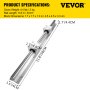 VEVOR Linear Rail SBR16-300mm 2PCs Linear Rail Shaft Rod W/ 4 SBR16UU ...