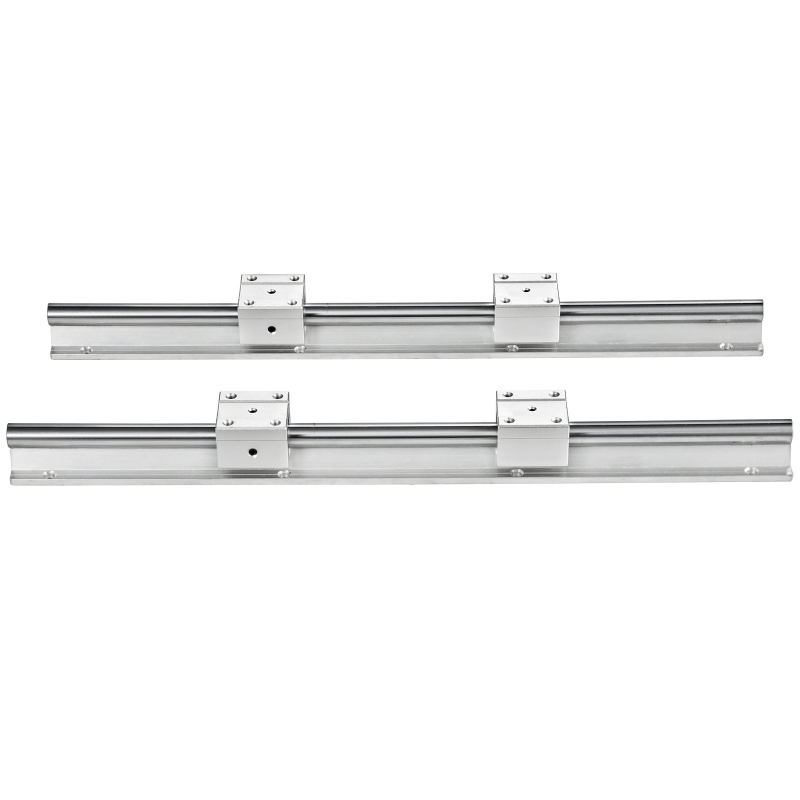 VEVOR Linear Rail SBR16-300mm 2PCs Linear Rail Shaft Rod W/ 4 SBR16UU ...
