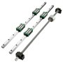 VEVOR Linear Guide Rail 2PCS HGR20-700mm +4 Slide Blocks RM1605 BF/BK12 ...