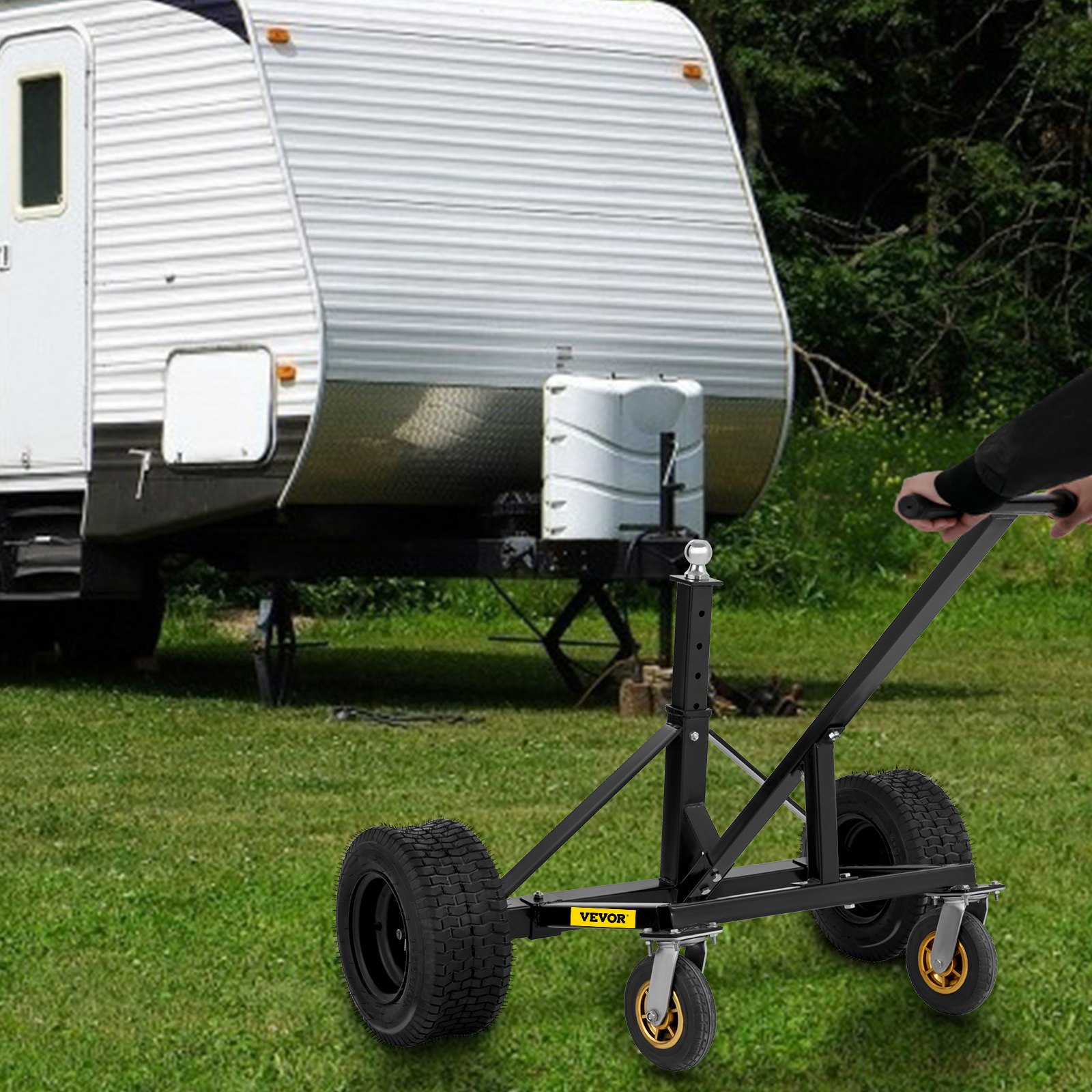 VEVOR Adjustable Trailer Dolly, 1500 Lbs Capacity Trailer Mover Dolly ...