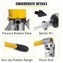 VEVOR 10 Ton Hydraulic Puller, 2/3 Jaw 10" Gear Flywheel Pulley Bearing ...