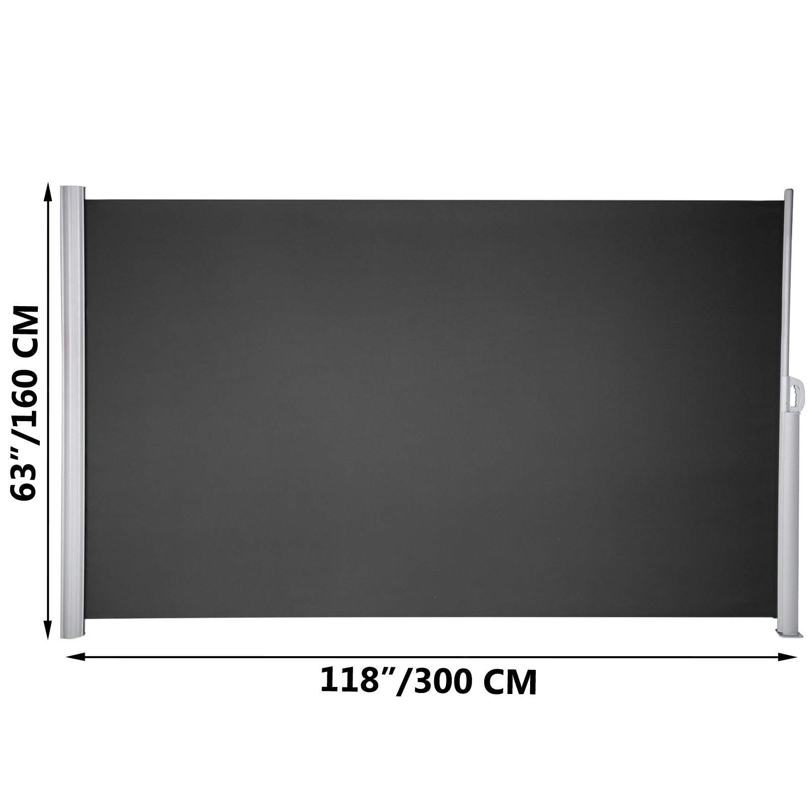 Retractable Side Awning Patio Screen Retractable Fence 63x118inch ...