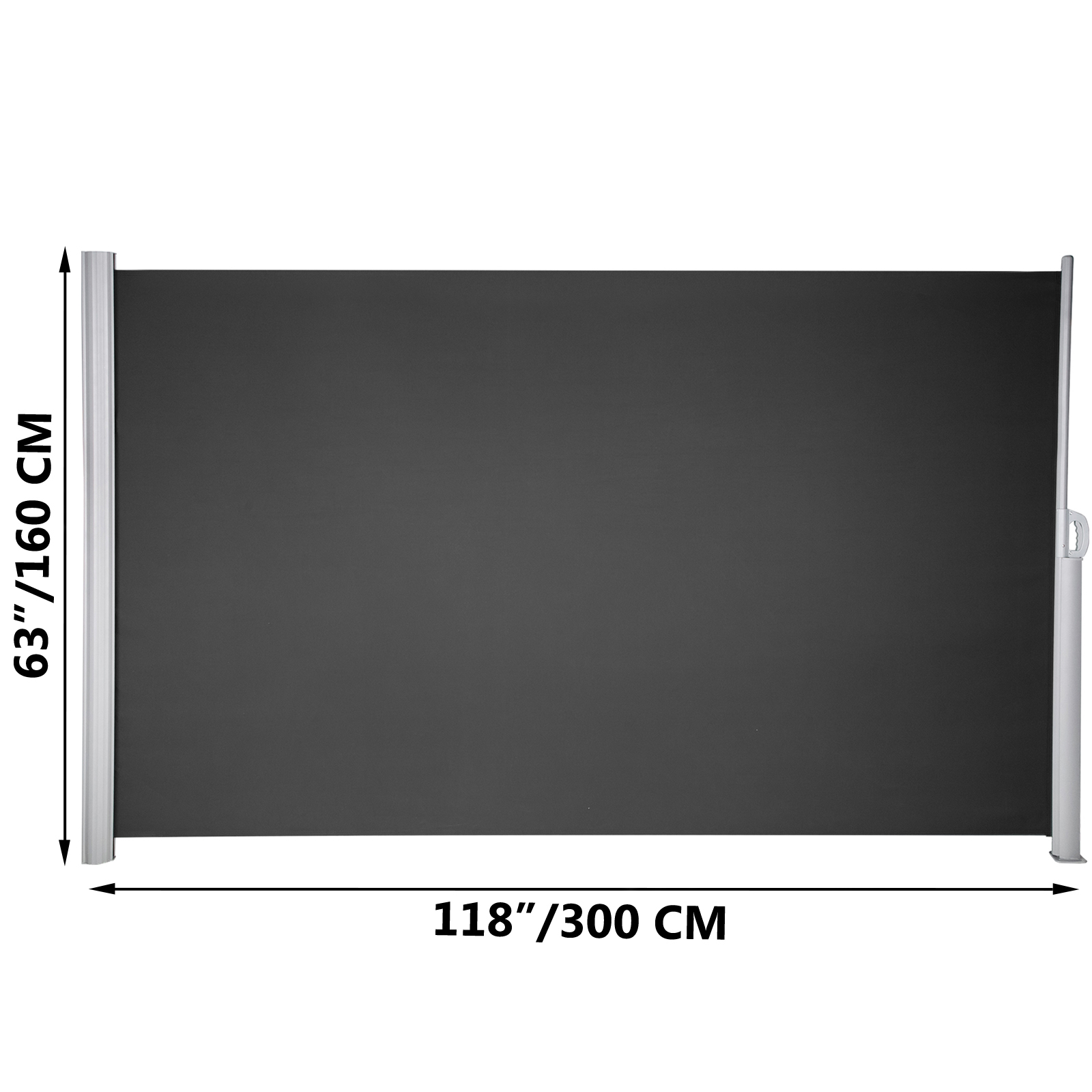 Retractable Side Awning Patio Screen Retractable Fence 63x118inch ...