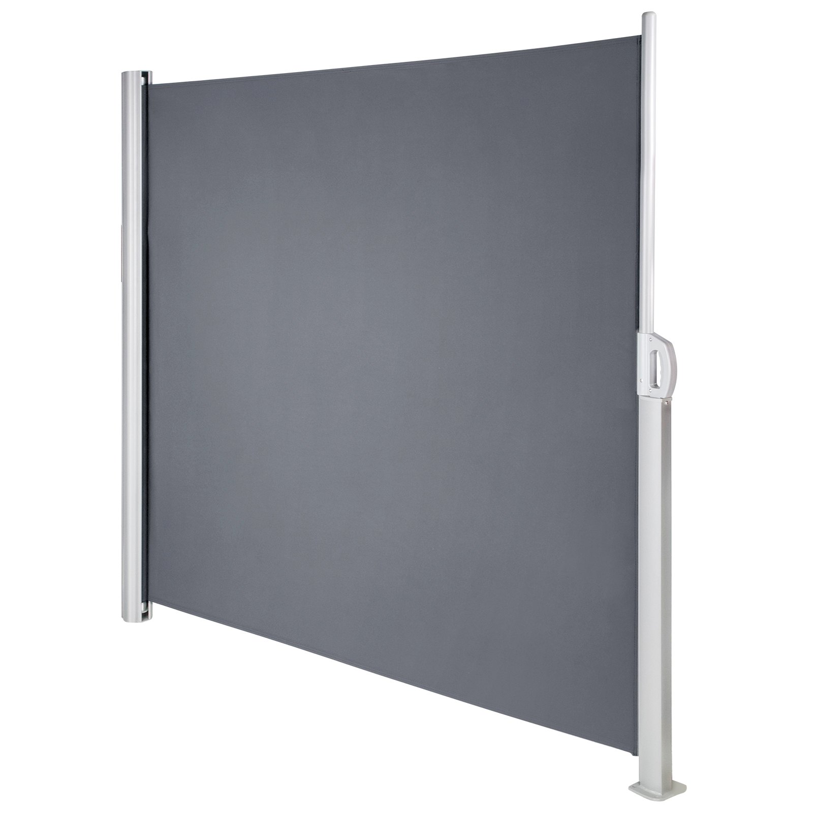 VEVOR Retractable Side Awning, 63''x 118'' Full Aluminum Rust-Proof Outdoor Privacy Screen ...