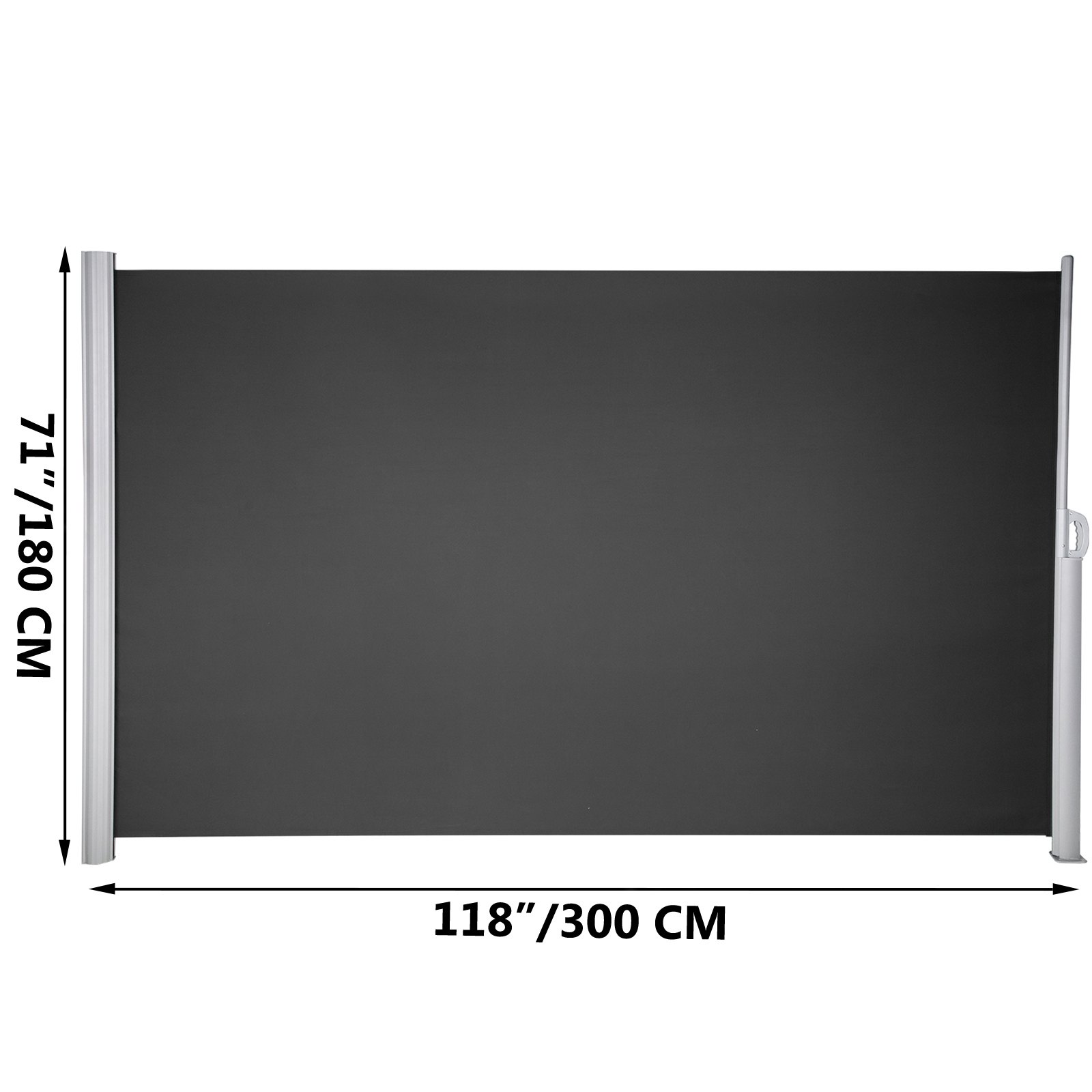 Retractable Side Awning Patio Screen Retractable Fence 71x118inch ...