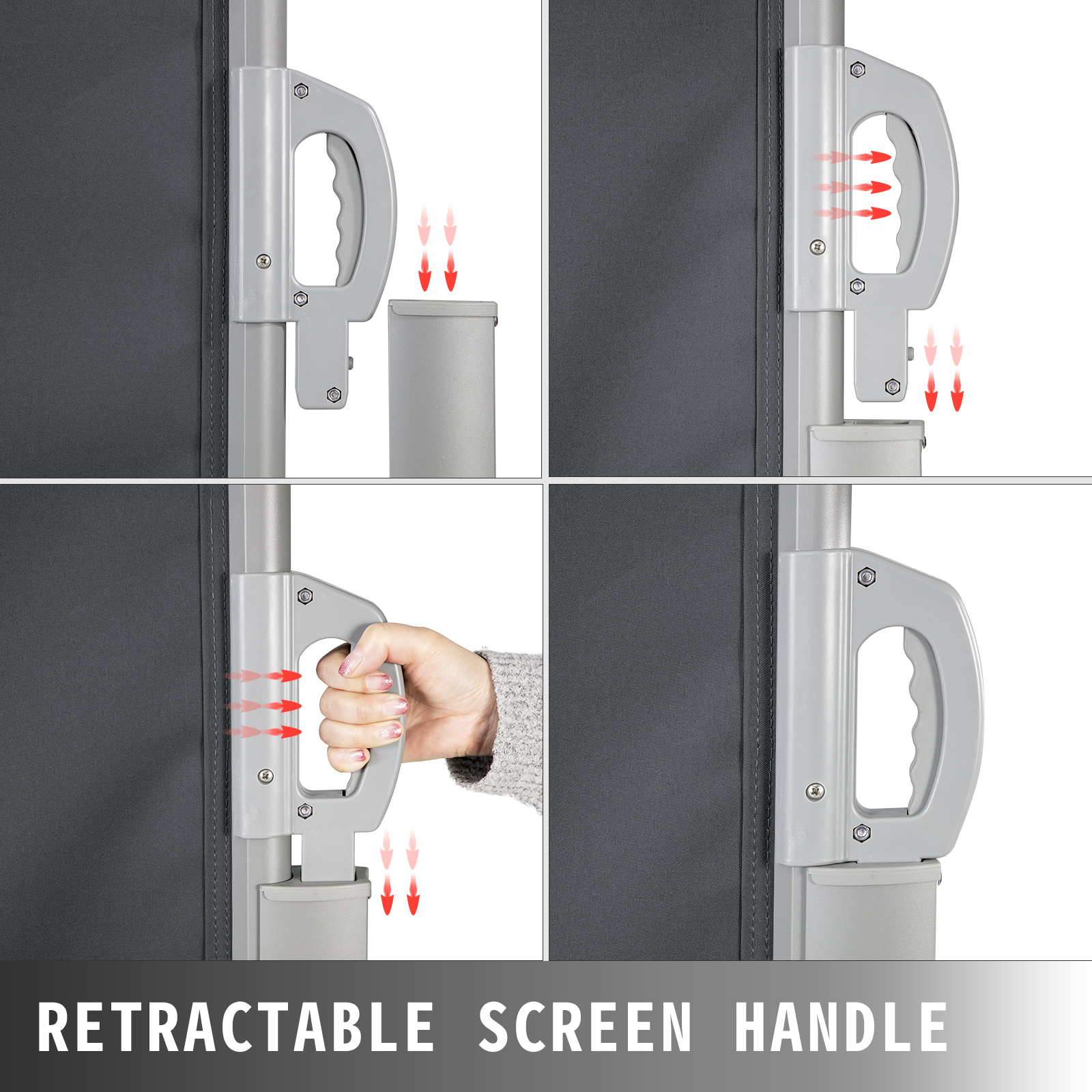 Retractable Side Awning Patio Screen Retractable Fence 71x118inch ...