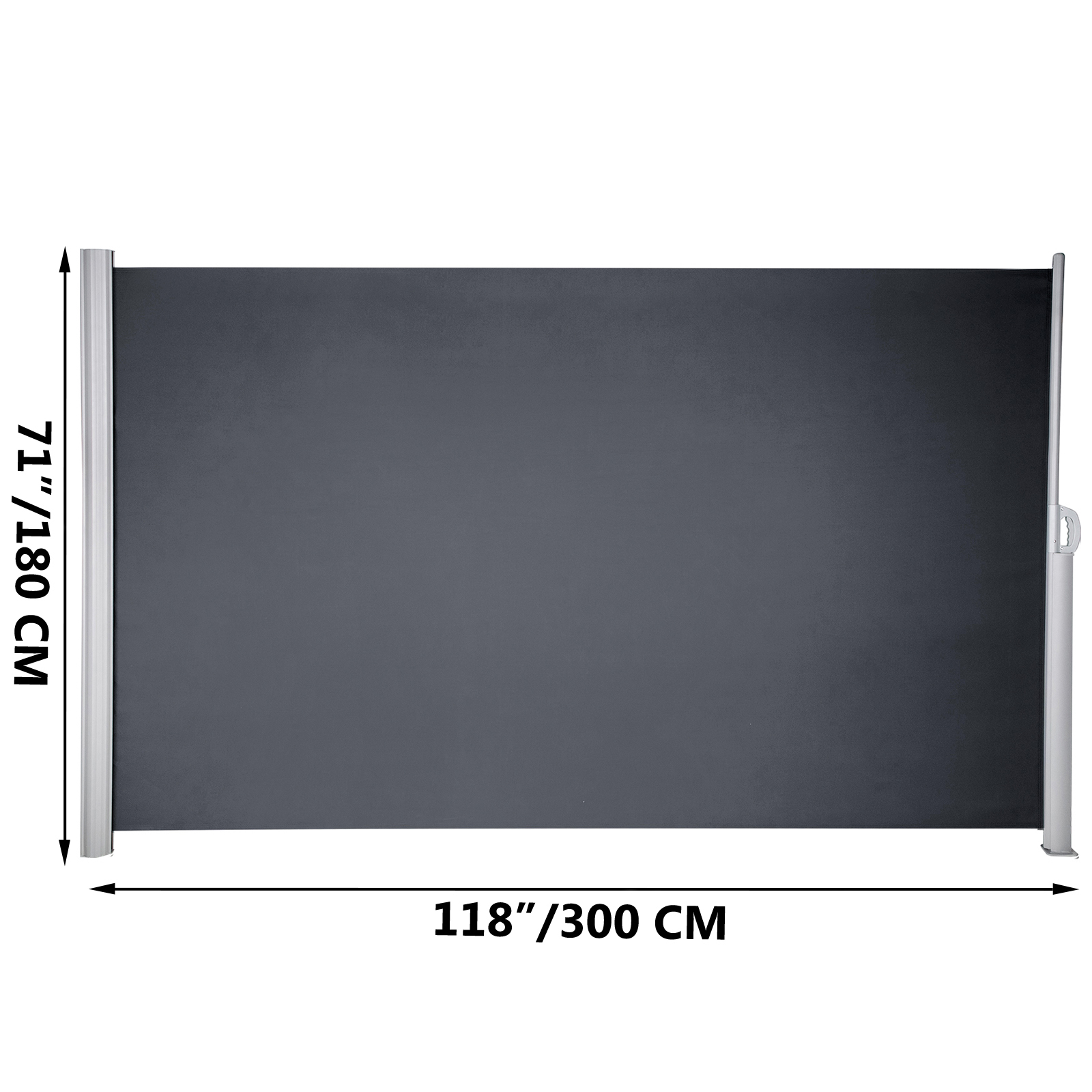 Retractable Side Awning Patio Screen Retractable Fence 71x118inch ...