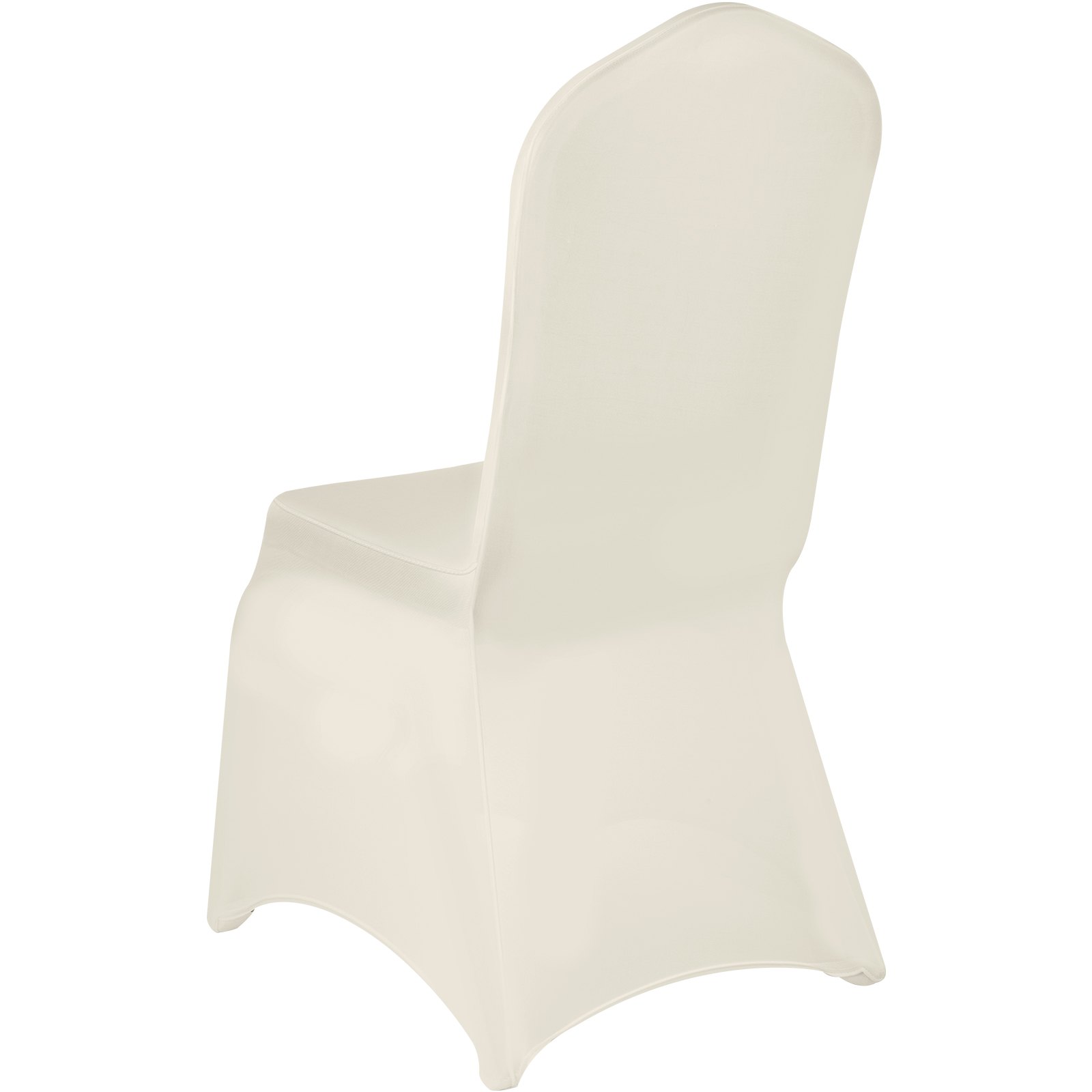 VEVOR 100 PCS Ivory Chair Covers Polyester Spandex Chair Cover Stretch ...
