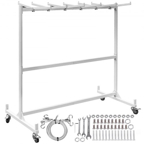 Folding Chair Rack Dolly Cart W/locking Casters Max 42 Chairs 12 Tables ...
