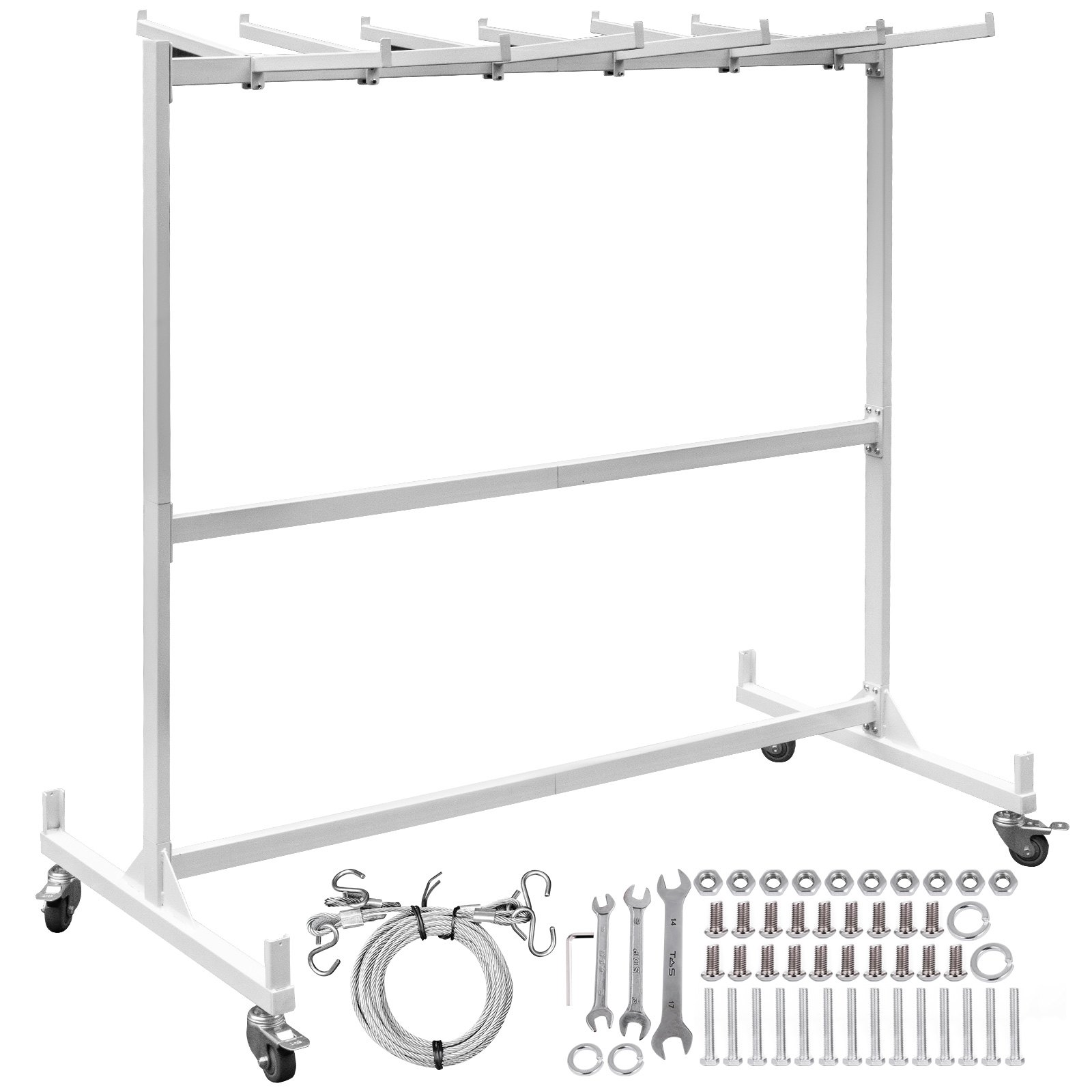 Folding Chair Rack Dolly Cart W/locking Casters Max 42 Chairs 12 Tables ...