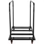 VEVOR Folding Table Cart Black Table Rack for 60" Round Tables Heavy ...