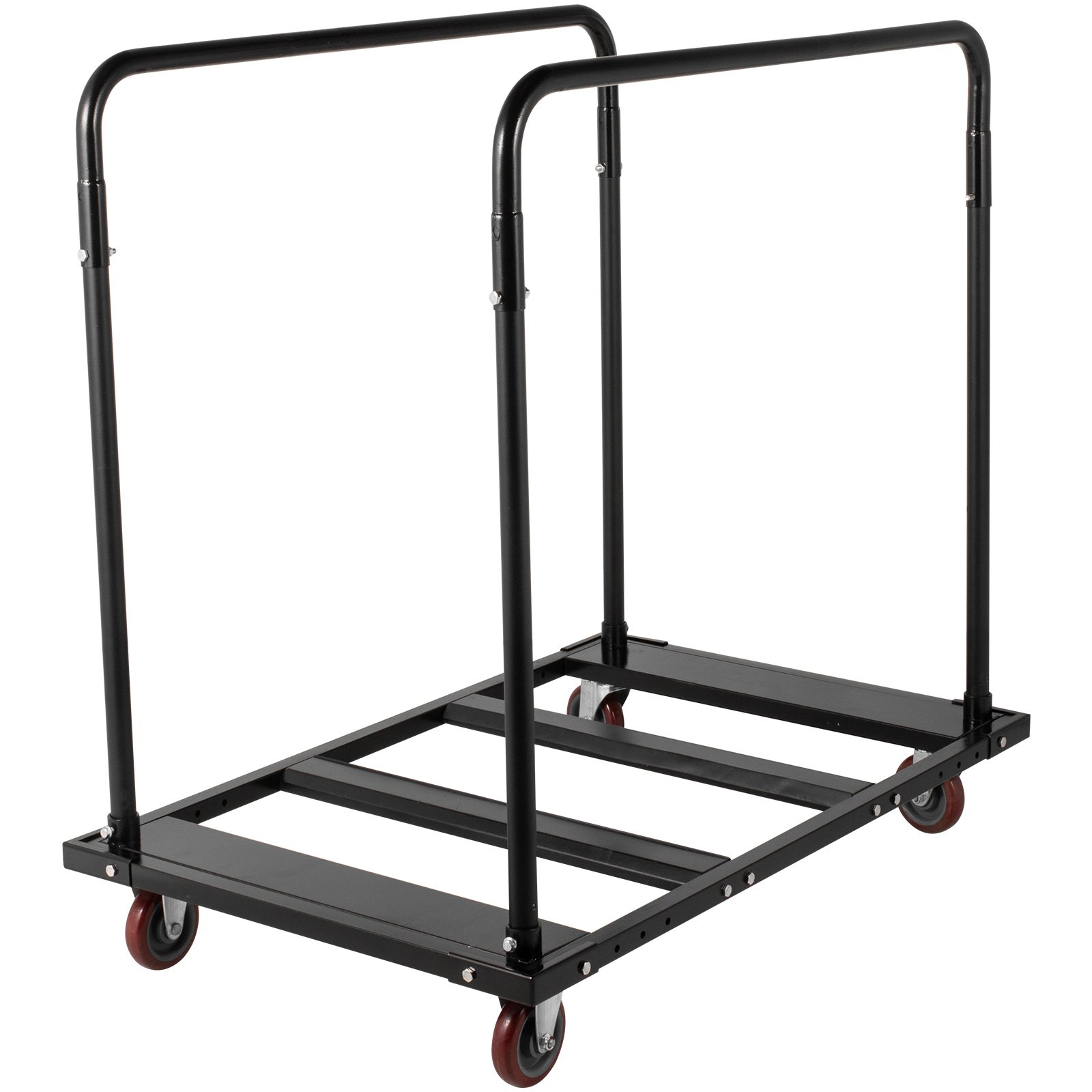 VEVOR Folding Table Cart Black Table Rack for 60" Round Tables Heavy ...