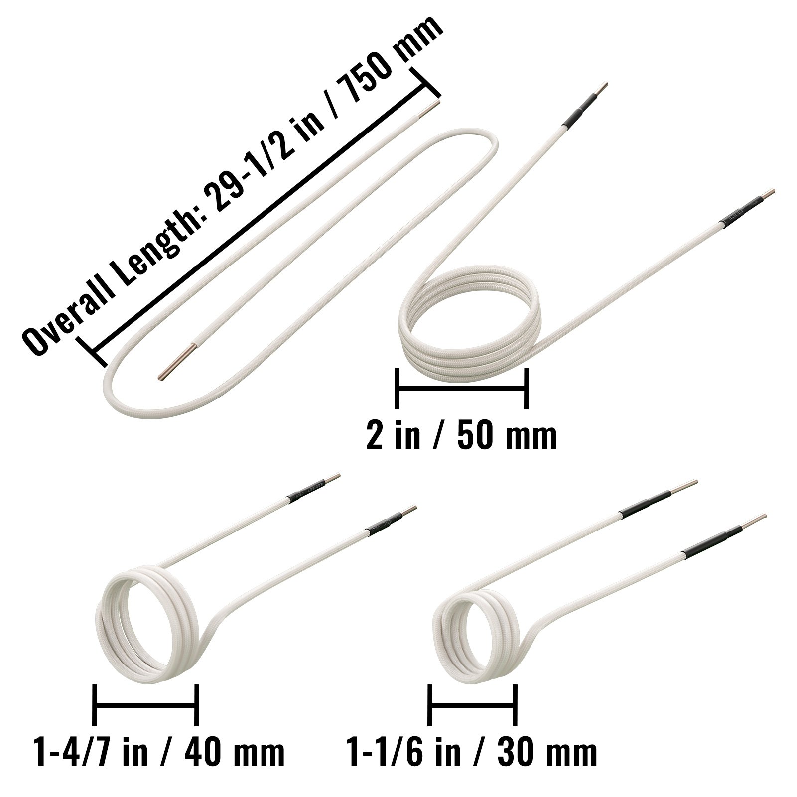 VEVOR Induction Heater Inductor Coil Kits, Magnetic Mini Induction ...