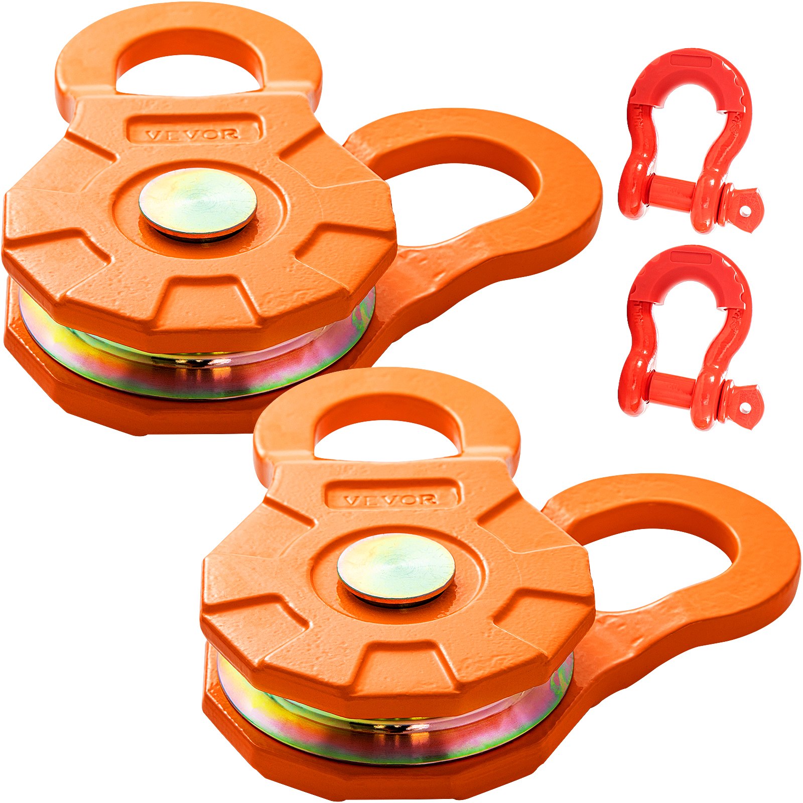 VEVOR Snatch Block, 11T/25,000 LBS Working Load Limit, Heavy Duty Winch ...