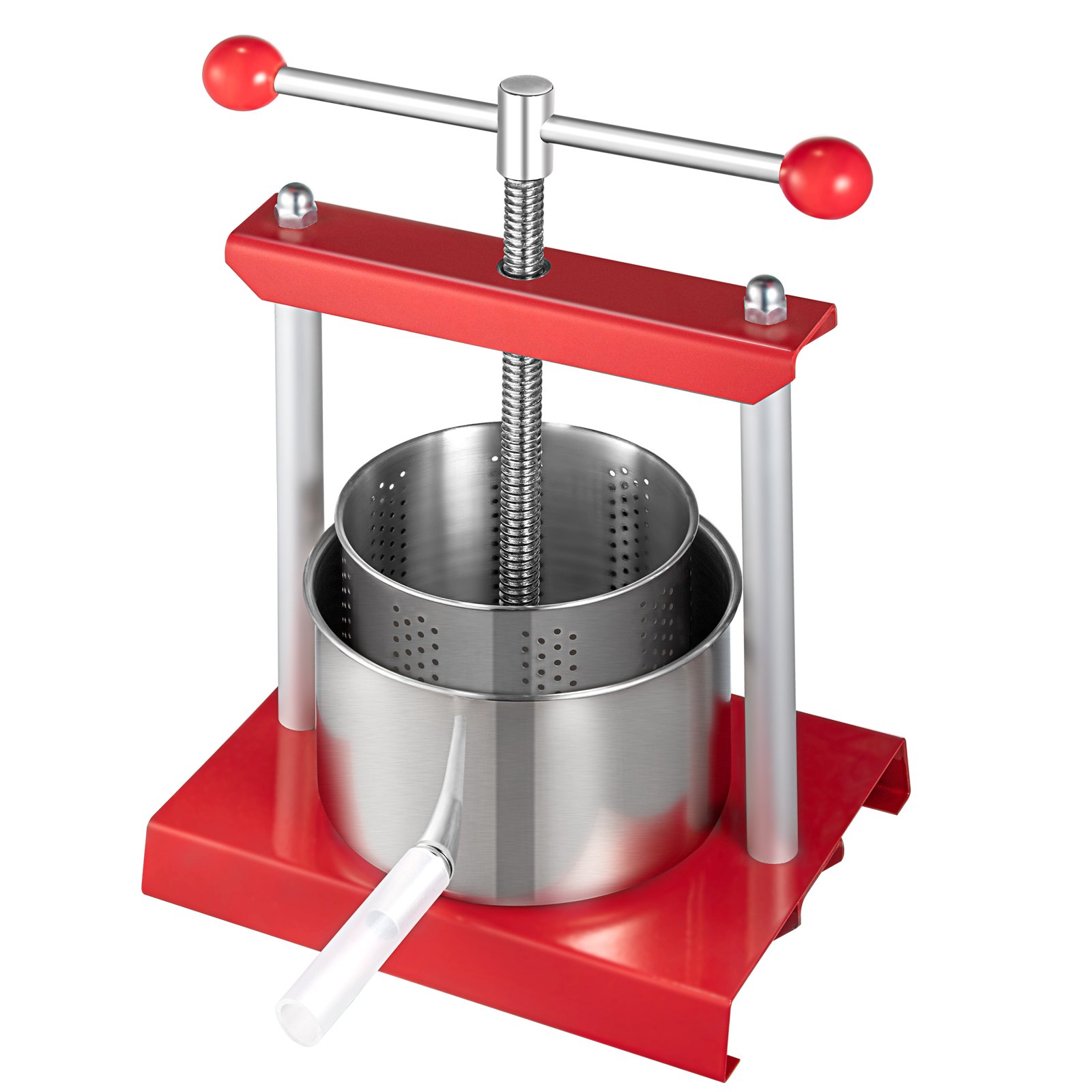 VEVOR Fruit Wine Press, 0.53Gal/2L Grape Press for Wine Making, Wine ...