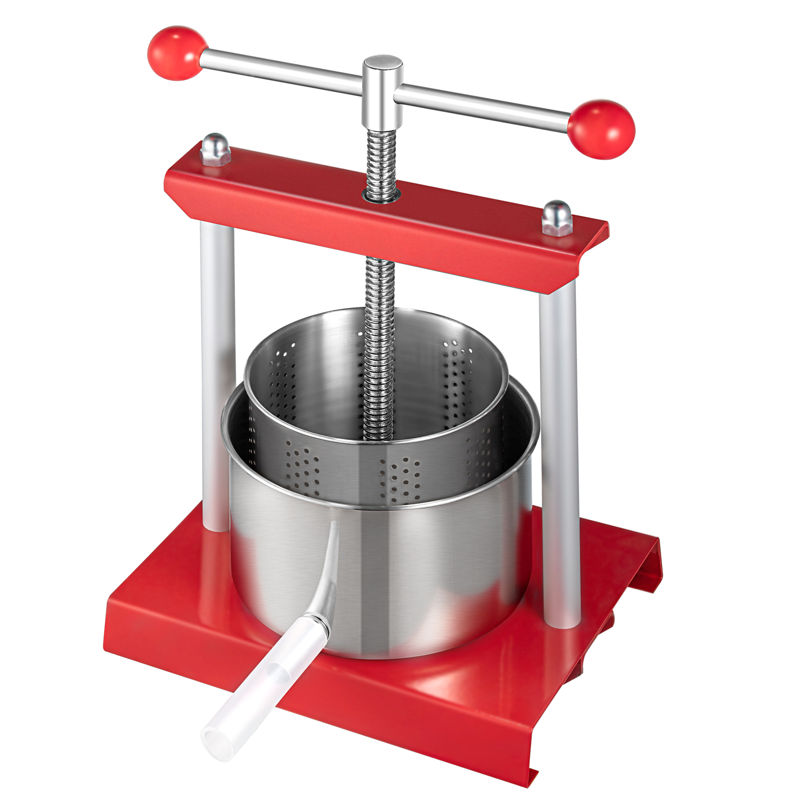 VEVOR Fruit Wine Press, 0.53Gal/2L Grape Press for Wine Making, Wine ...