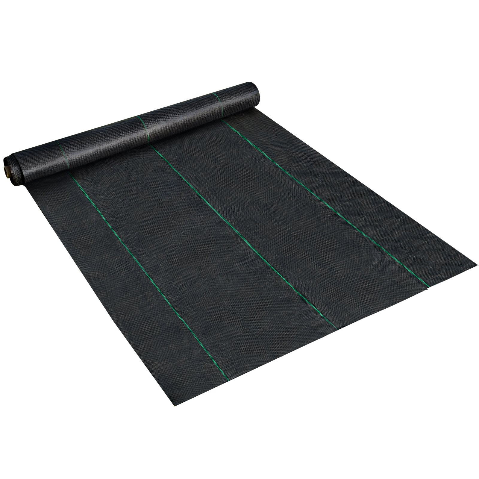 20 YEAR 6.5x330 ft Heavy Duty PP Woven Weed Barrier Landscape Ground ...